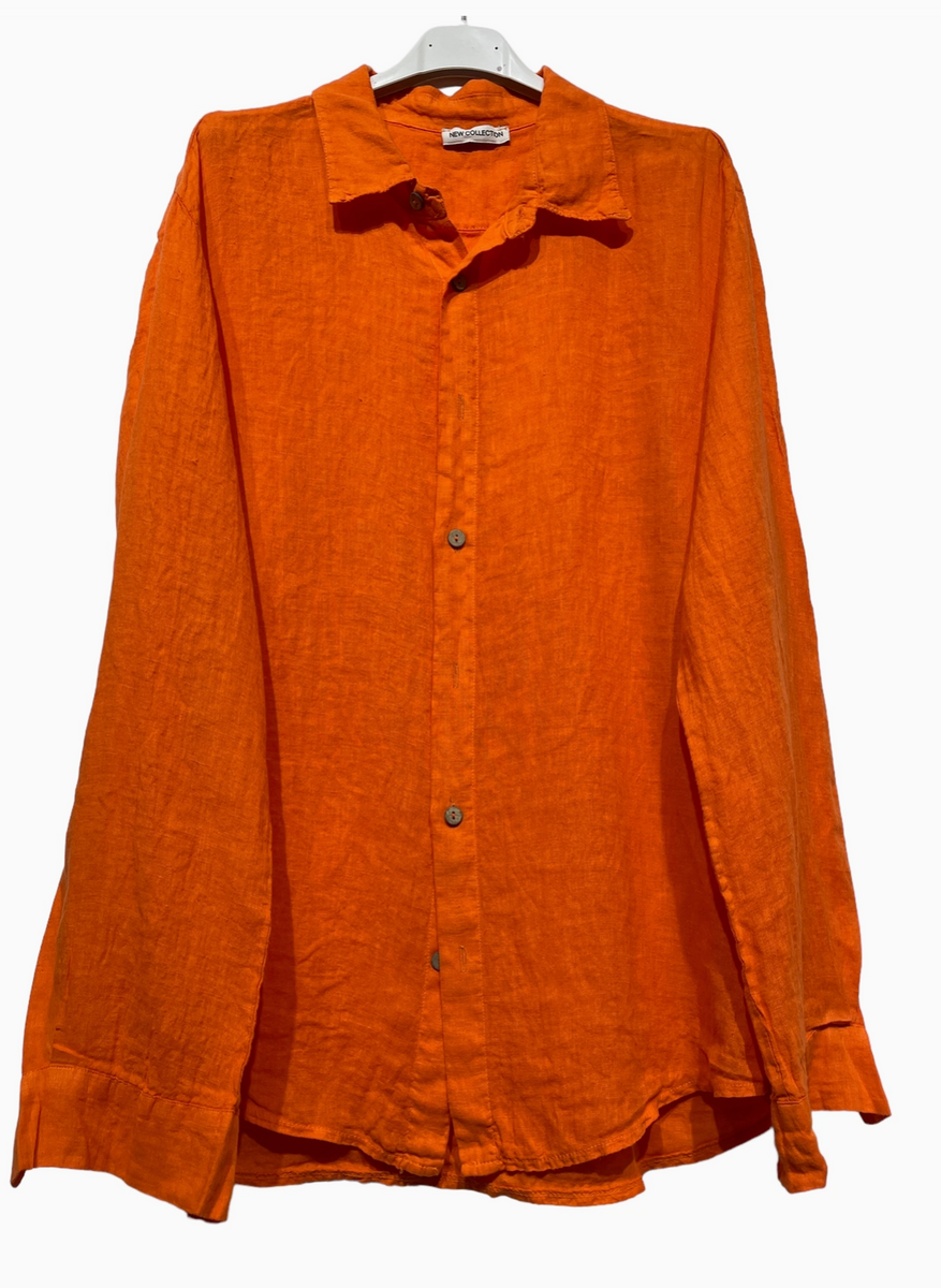 Orange Linen Shirt – Unorthodox