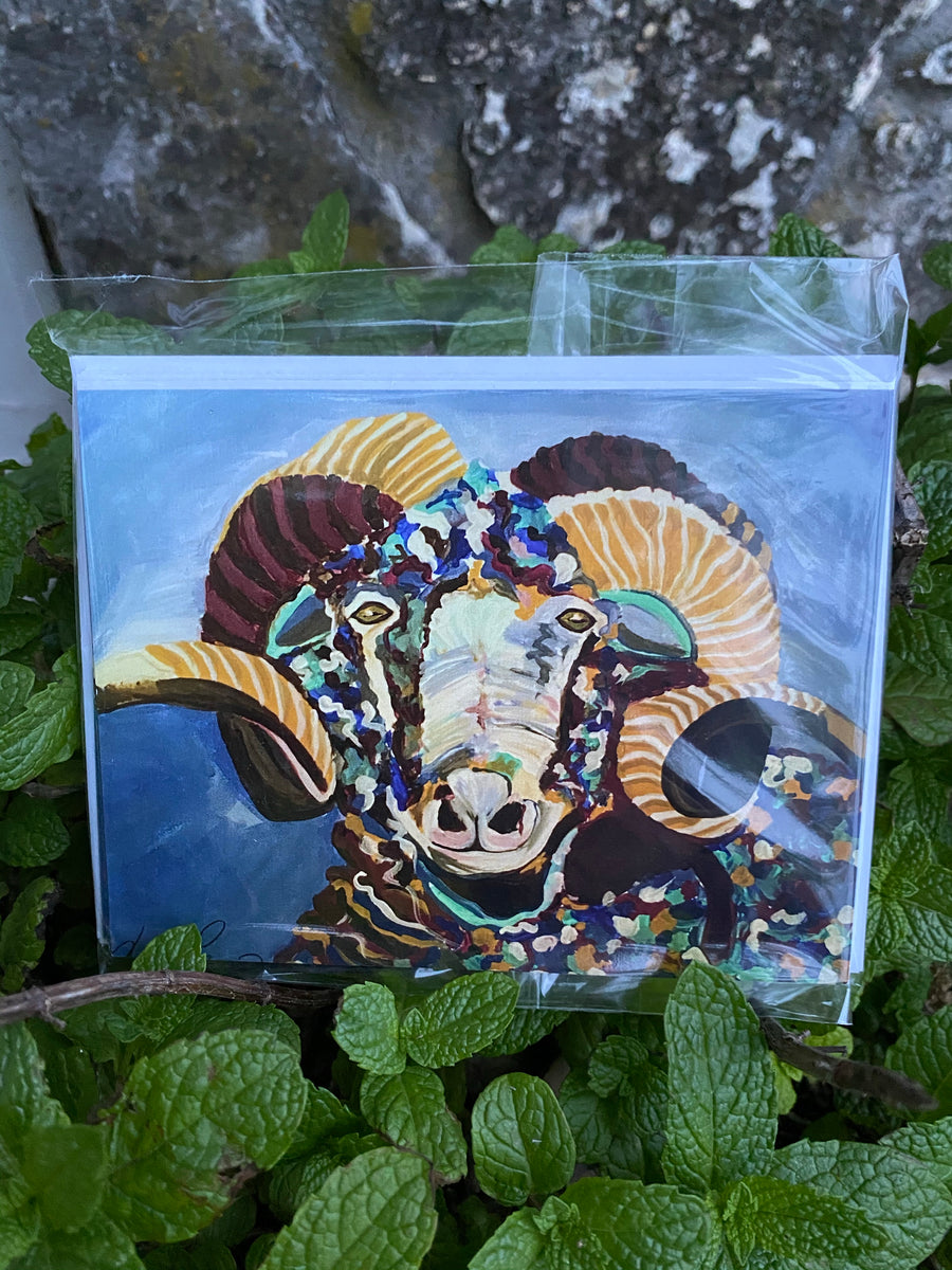 Blue Ram Notecards – Unorthodox